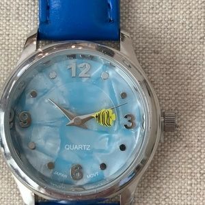 Avon | Accessories | Avon Watch Bright Blue Band Underwater Treasure ...
